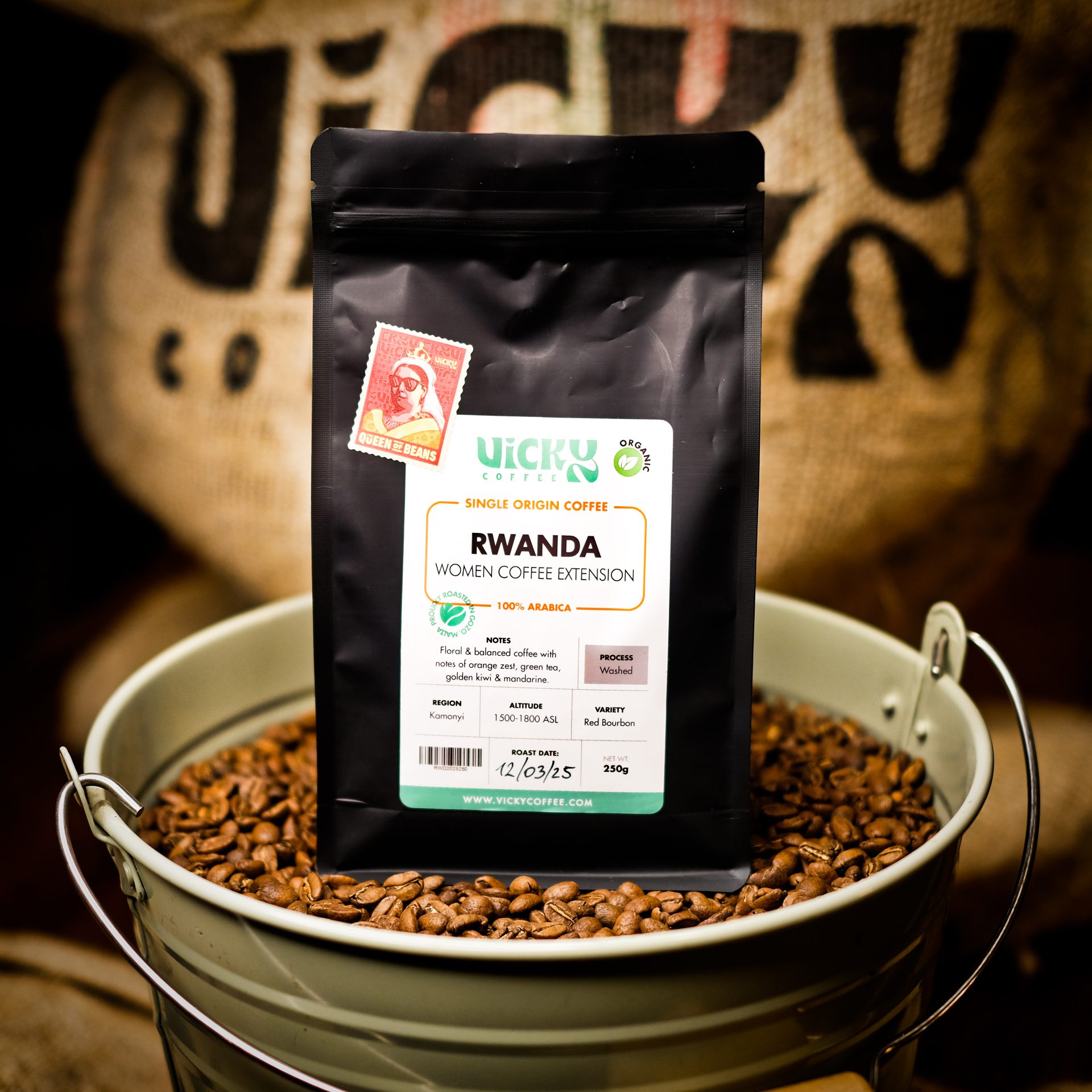 Woman Coffee Extension, Rwanda - Vicky Coffee